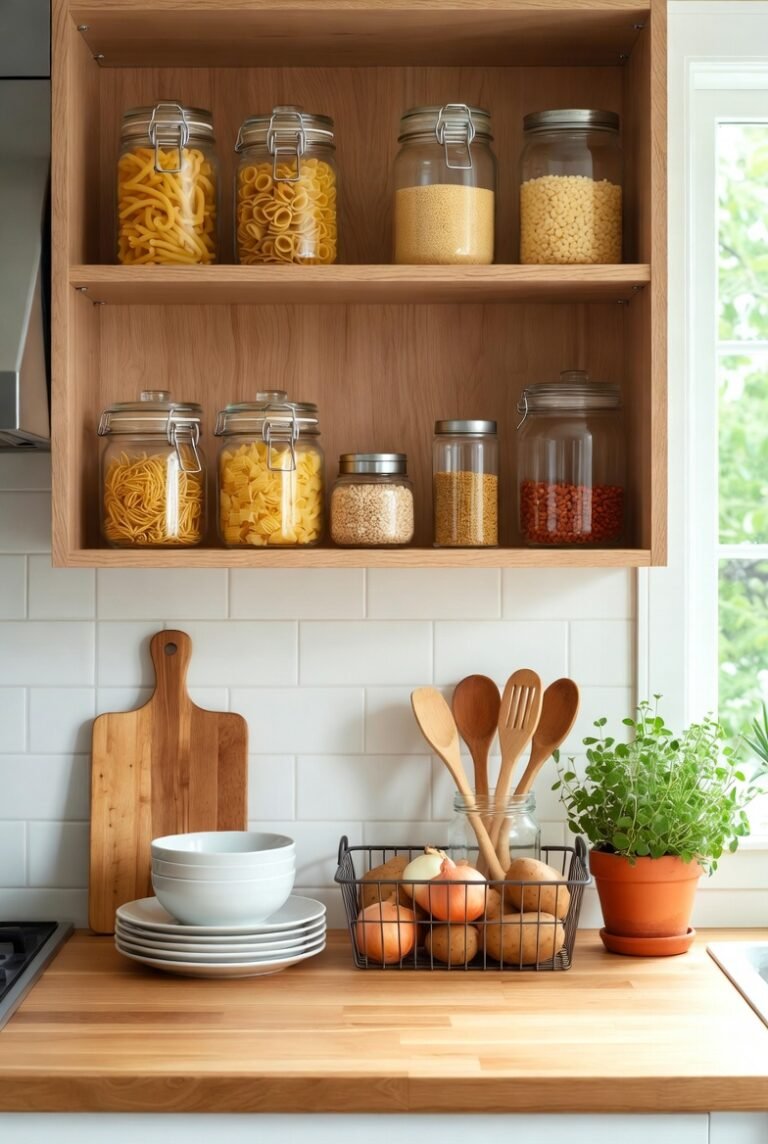 16 Kitchen Counter Storage Ideas to Maximize Space & Style